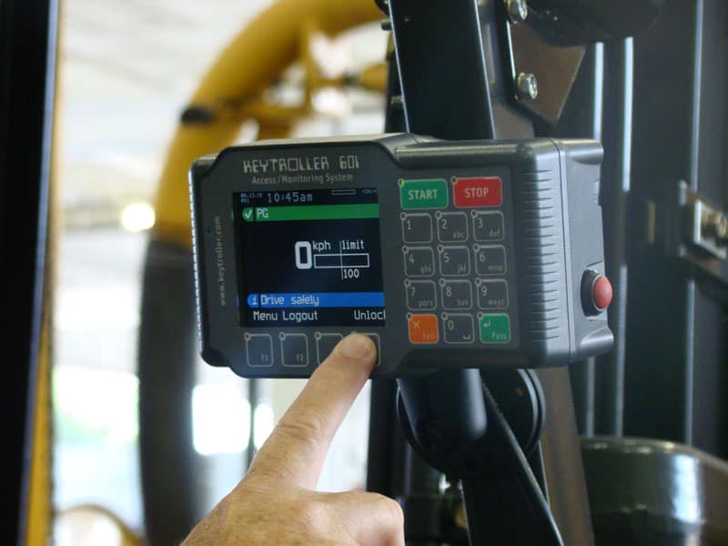 Forklift speed radar warning system Forklift speed radar warning system